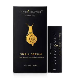 INTOXICATED COSMETICS Snail Serum + Mini Snail Serum | Full Fl Oz/ 30 Ml & Travel |hydrating & Anti-aging Skincare Treatment