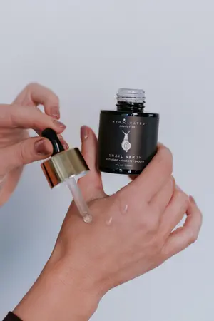 INTOXICATED COSMETICS Snail Serum + Mini Snail Serum | Full Fl Oz/ 30 Ml & Travel |hydrating & Anti-aging Skincare Treatment