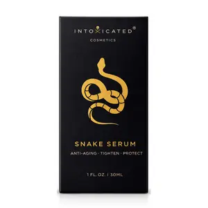 INTOXICATED COSMETICS Snake Serum | 1 Fl Oz/ 30 Ml | Anti-aging Formula With Vegan Snake Peptides | Hydrating Hyaluronic Acid | Niacinamide For