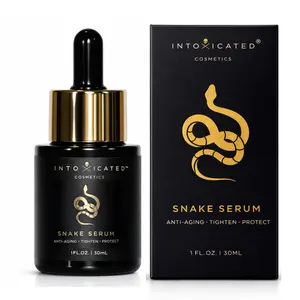 INTOXICATED COSMETICS Snake Serum | 1 Fl Oz/ 30 Ml | Anti-aging Formula With Vegan Snake Peptides | Hydrating Hyaluronic Acid | Niacinamide For