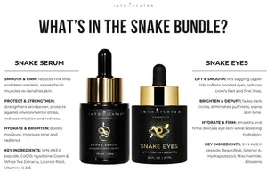 INTOXICATED COSMETICS Snake Bundle | Anti-aging Formulas With Vegan Snake Peptides | Lifting Formula For Daily