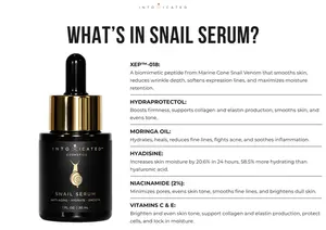 INTOXICATED COSMETICS Complete Snail Set Snail Serum, Antidote Moisturizer, Clean Queen