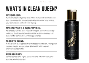INTOXICATED COSMETICS Exfoliation Bundle |clean Queen Glycolic Wash & Power Wash Multi Acid Peel Pads