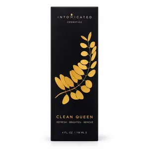 INTOXICATED COSMETICS Clean Queen Glycolic Cleanser | 4oz/118mle | Anti-inflammatory | Peptides | Burdock Root | Ph Balancing