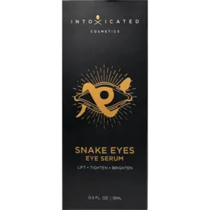 INTOXICATED COSMETICS Snake Eyes | Eye Serum | 0.5 Fl.oz/15 Mllifting Formula For Daily Moisture And Eye Contour - None