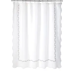 MATOUK Daphne Linen Shower Curtain Lilac