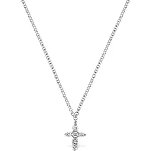Bony Levy Diamond Cross Pendant Necklace - 18k White Gold