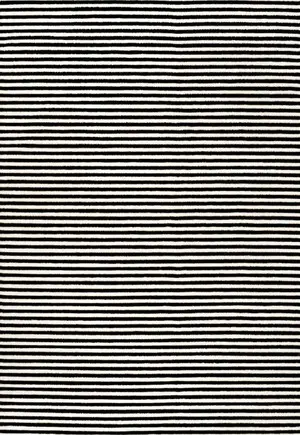 JONATHAN Y Aarhus High-low Minimalist Scandi Striped Indoor/outdoor Area Rug - Black/white