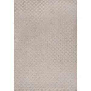 JONATHAN Y Rabat High-low Pile Mini-diamond Trellis Indoor/outdoor Area Rug - Beige
