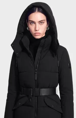 Rudsak Adeline Short Matte Down Puffer - Black