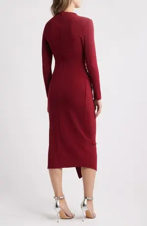 blue dress for baby girl Plus Size Long Sleeve Midi Dress with Pockets for Wedding Guests & Holiday  Events