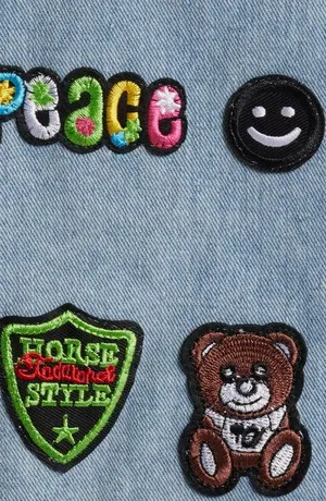 NIKKI LUND Thora Patch Denim Jacket