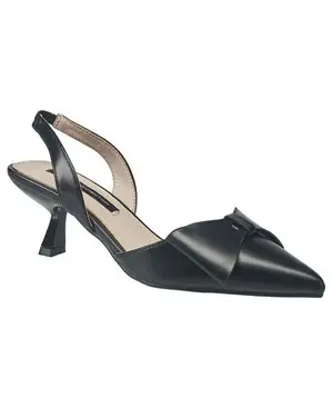 French Connection Slingback Flared Heel - Black