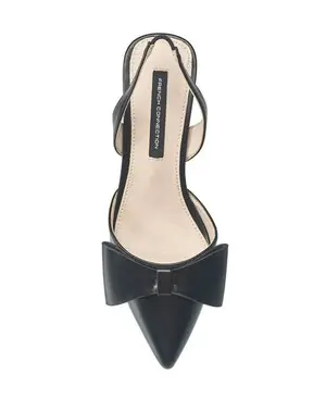 French Connection Slingback Flared Heel - Black