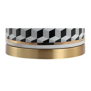 JONATHAN Y Ellie Tumbling Block Ceramic/metal Led Table Lamp