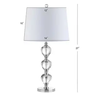 JONATHAN Y Cole Crystal Led Table Lamp