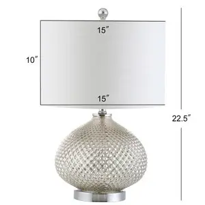 JONATHAN Y Ames Led Glass Table Lamp