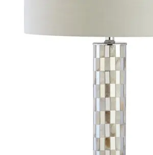 JONATHAN Y Liam Seashell Mosaic Led Floor Lamp