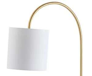 JONATHAN Y Fisher Marble/brass Led Table Lamp