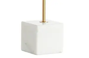 JONATHAN Y Fisher Marble/brass Led Table Lamp