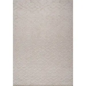 JONATHAN Y Ararat High-low Pile Moroccan Diamond Modern Indoor/outdoor Area Rug - Beige