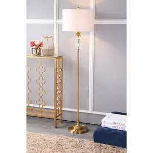 JONATHAN Y Adalyn Crystal / Metal Led Floor Lamp