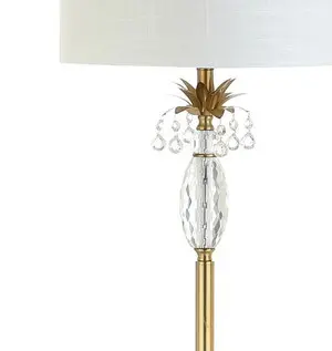 JONATHAN Y Adalyn Crystal / Metal Led Floor Lamp