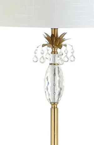 JONATHAN Y Adalyn Crystal / Metal Led Floor Lamp