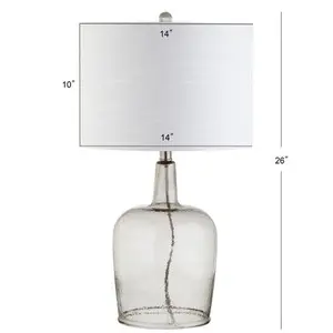 JONATHAN Y Augustine Glass Led Table Lamp