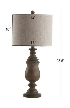 JONATHAN Y Abeline Resin Led Table Lamp - Brown