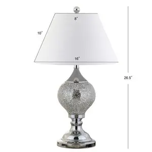 JONATHAN Y Louise Mirrored Led Table Lamp