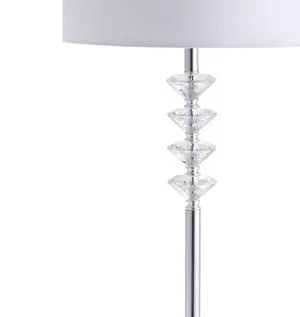 JONATHAN Y Mia Crystal/metal Led Floor Lamp