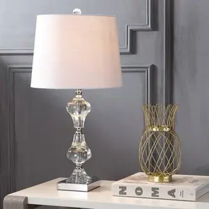 JONATHAN Y Chloe Crystal Led Table Lamp