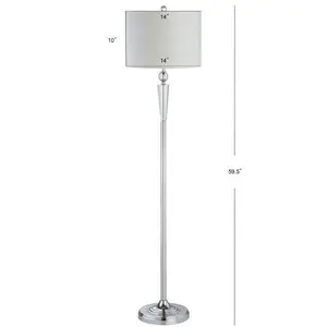 JONATHAN Y Reese Crystal Led Floor Lamp