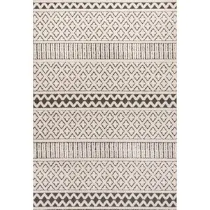 JONATHAN Y Ormond High-low Modern Trellis Geometric Indoor/outdoor Area Rug - Cream/black