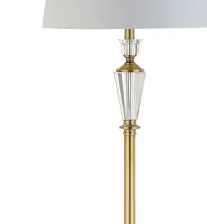 JONATHAN Y Harper Crystal / Metal Led Floor Lamp
