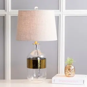 JONATHAN Y Stevens Glass Led Table Lamp
