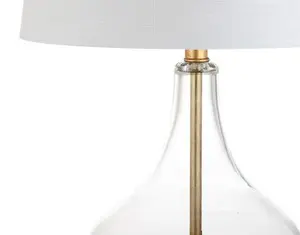 JONATHAN Y West Glass Led Table Lamp