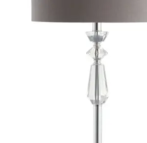 JONATHAN Y Layla Crystal / Metal Led Floor Lamp