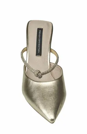 French Connection Fichi Knot Detail Heels - Gold