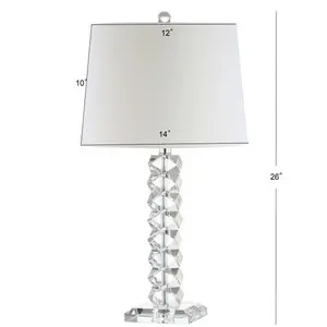 JONATHAN Y Julia Crystal Led Table Lamp