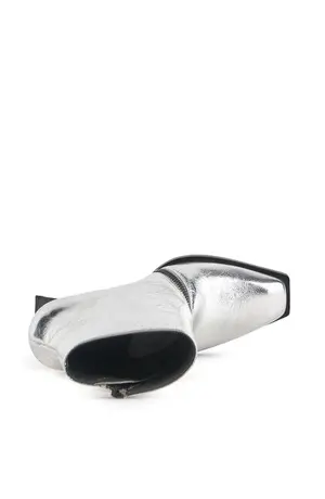 United Nude Rockit Zip Bootie - Silver