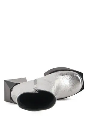 United Nude Stage Platform Boots - Silver
