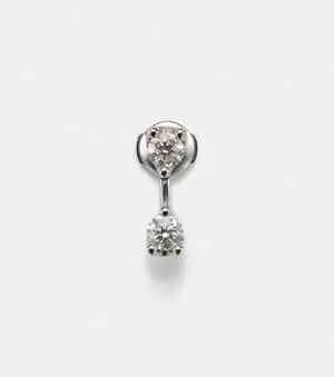 ANITA KO 18kt White Gold Single Diamond Earring - Silver