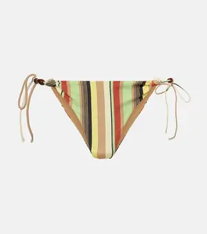 SIR. Poolside Striped Bikini Bottom - Multicoloured
