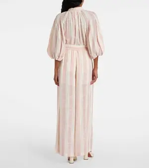 Zimmermann Acacia Striped Wide-leg Pants