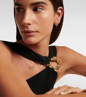 ANITA KO Clair Small 18kt Yellow Earrings