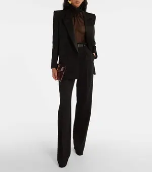 Saint Laurent Wool Tuxedo Pants