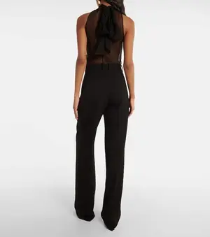 Saint Laurent Wool Tuxedo Pants