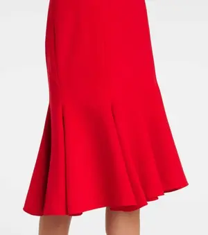 Carolina Herrera Crepe Midi Dress